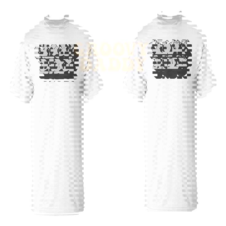 Mens Groovy Daddy 70S Aesthetic Nostalgia 1970S Retro Dad T-Shirt ...