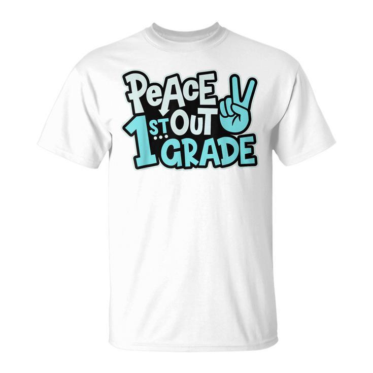 Peace Out 1St Grade Last Day School First Grade Graduation Unisex T ...