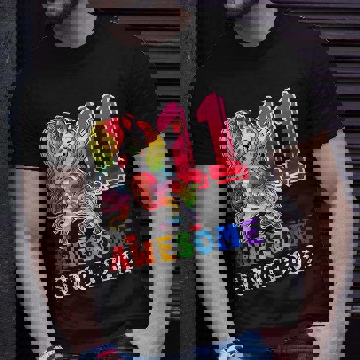 Awesome Since 2012 Dabbing Unicorn 11 Year Old Birthday Girl T-Shirt ...