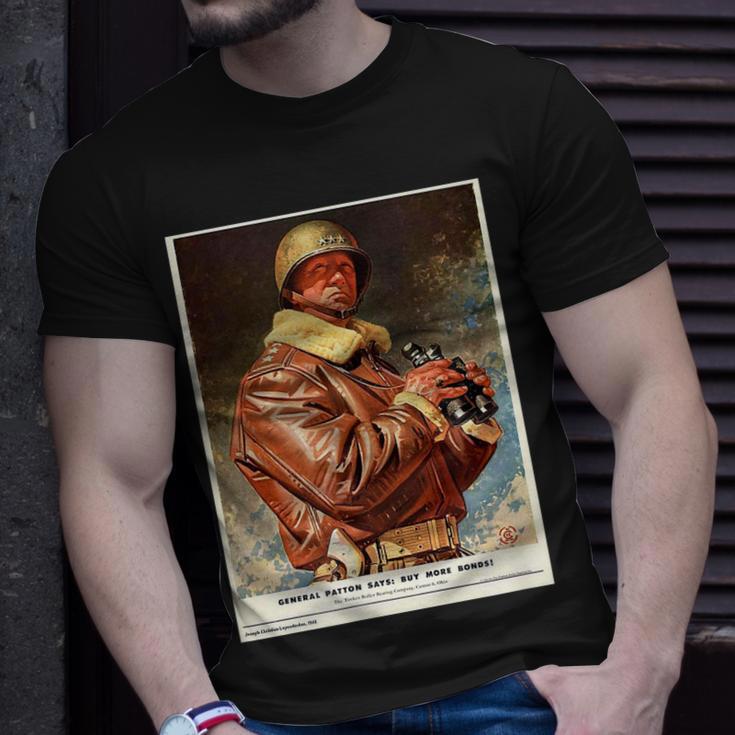 General George S Patton Ww2 Propaganda Poster Unisex T-Shirt | Mazezy