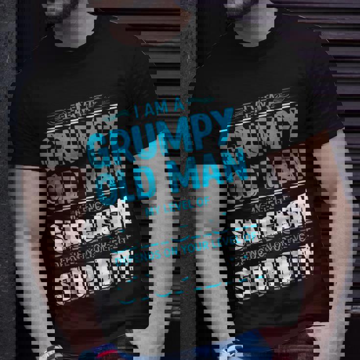 I Am A Grumpy Old Man Sarcasm Old Man Saying Unisex T-Shirt | Mazezy