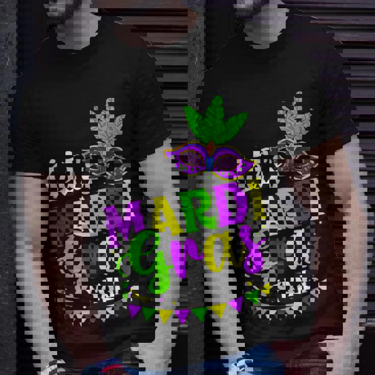 Lets Mardi Gras Yall New Orleans Fat Tuesdays Carnival T-Shirt - Seseable