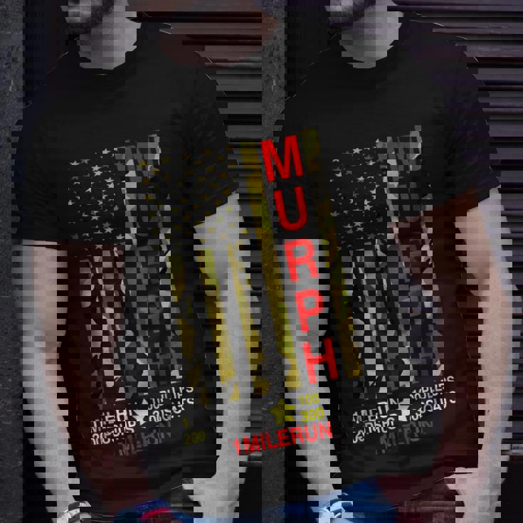 Murph Challenge Memorial Day Workout Wod Camo Unisex T-Shirt | Mazezy