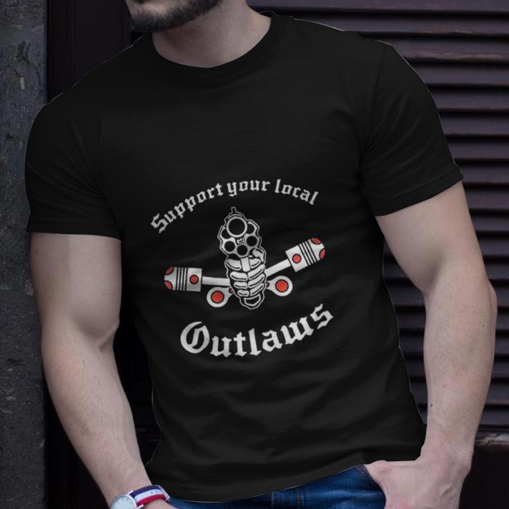 Outlaw Mc Support Outlaw Mc Support V2 T-shirt - Thegiftio UK
