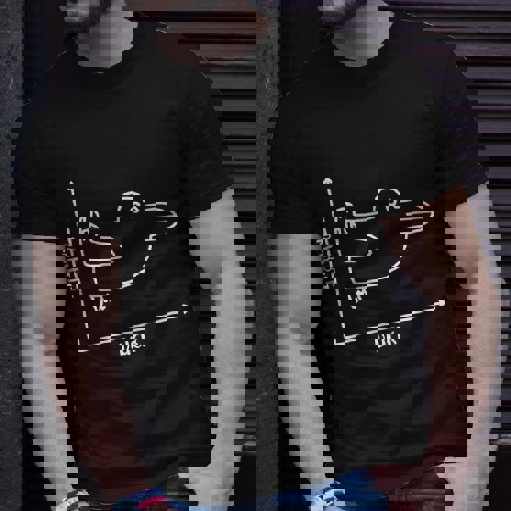 Rabbit Duck Diagram Chart T-shirt - Thegiftio