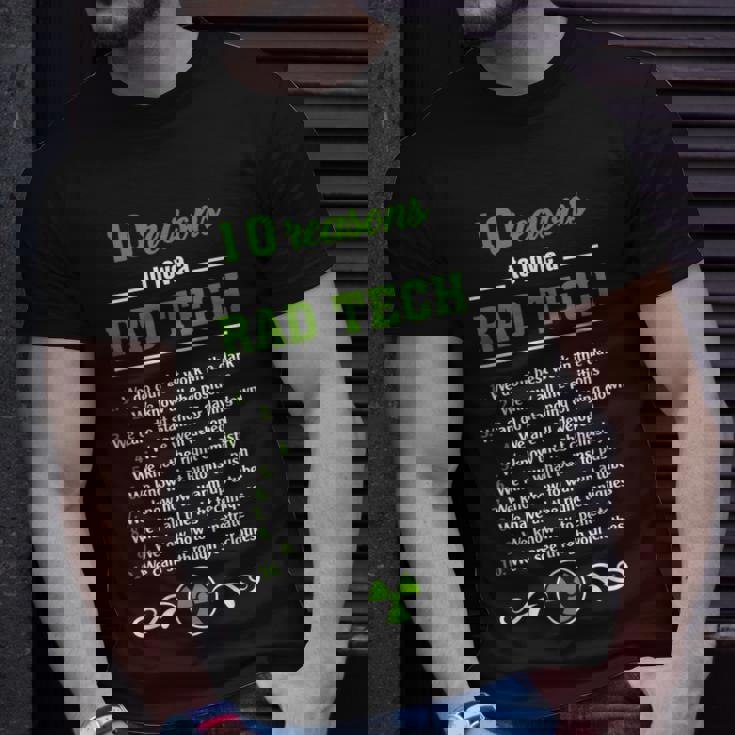 Radiologic Technologist 10 Reasons To Love A Rad Tech T-shirt - Seseable