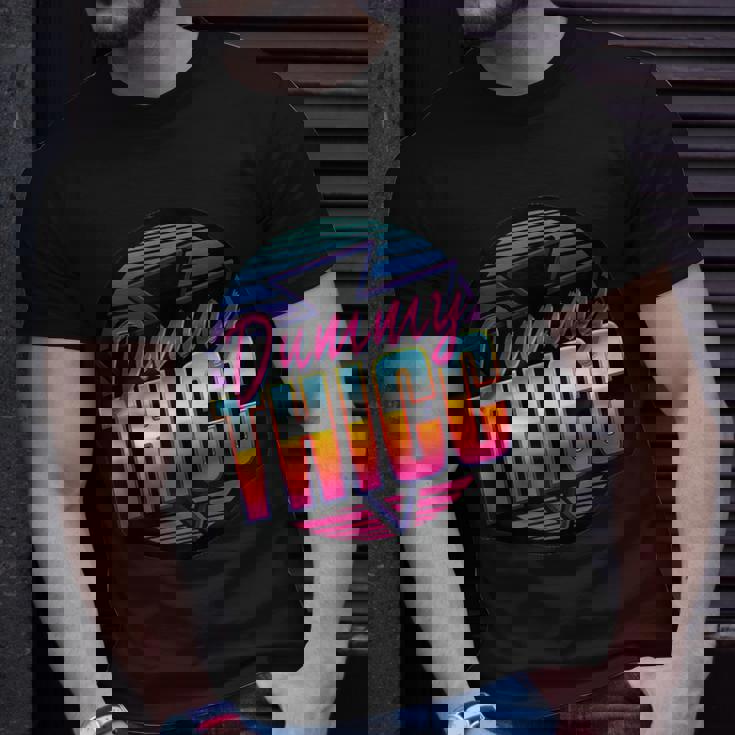 Retro And Dummy Thicc Unisex T-Shirt | Mazezy