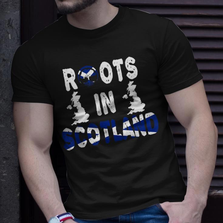 Scottish Blood Ancestry Family Tree Roots Scotland Map Flag T-shirt ...