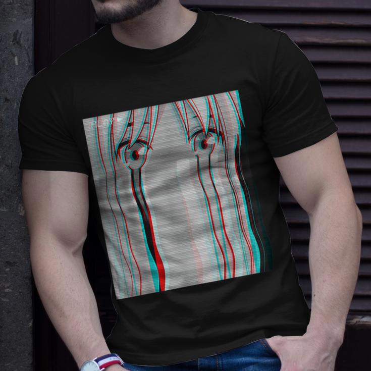 Vaporwave Aesthetic Sad Anime Girl Anime Eyes Eboy Egirl Unisex T-Shirt ...