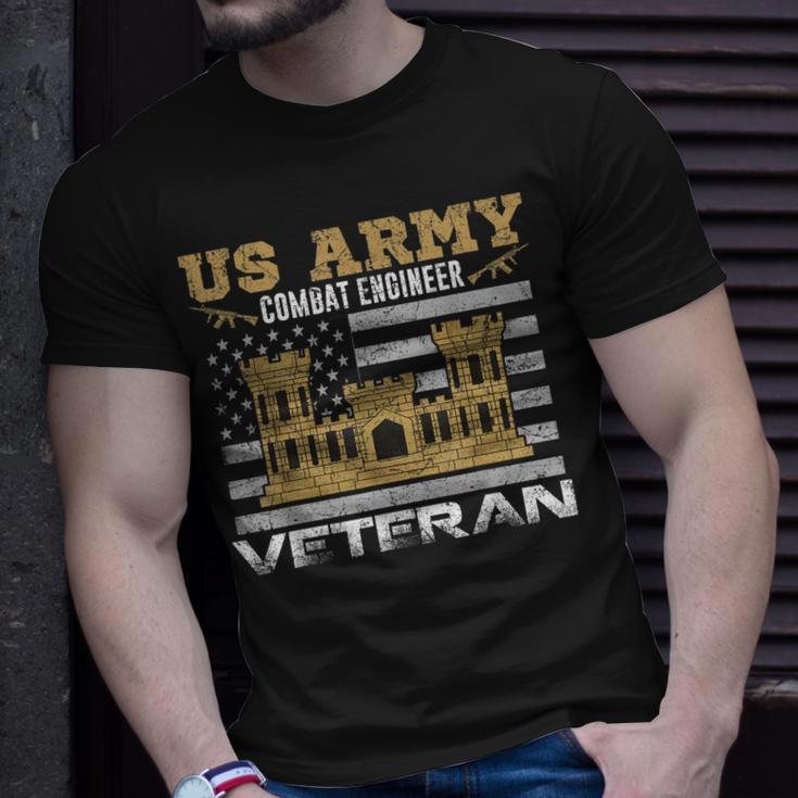 Vintage Us Army Combat Engineer Combat Engineer Veteran T-shirt - Seseable