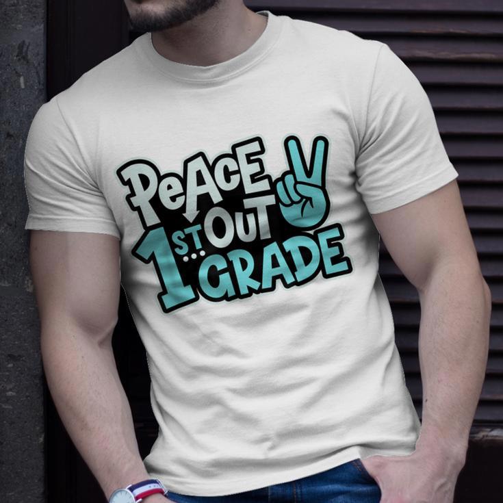 Peace Out 1St Grade Last Day School First Grade Graduation Unisex T ...