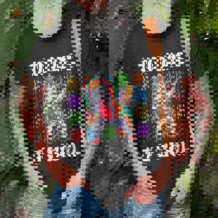 100 Days Of School 100Th Day Of School Unicorn Girls T-shirt - Seseable