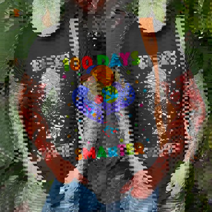 100 Days Smarter 100Th Day Of School Astronaut Outer Space T-shirt ...