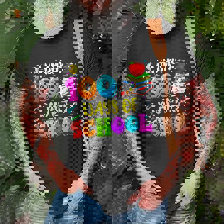 100Th Day Of School For Teachers Kids Happy 100 Days V3T-shirt - Seseable