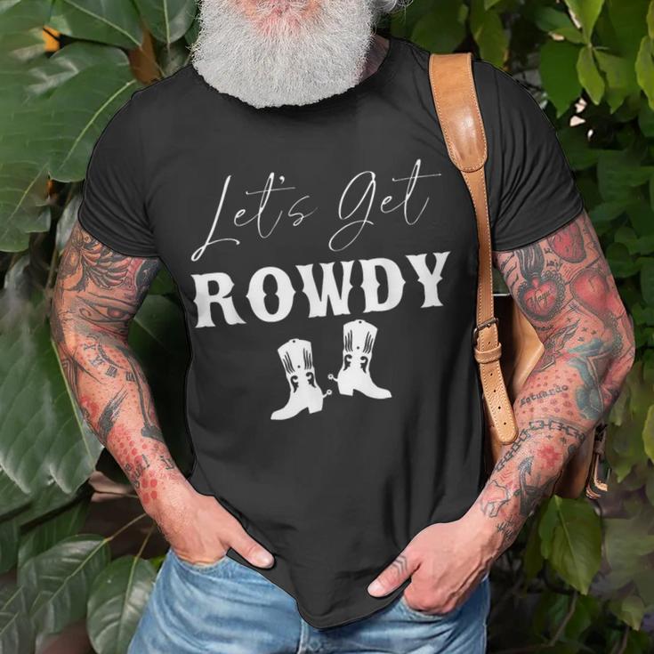 Howdy Lets Get Rowdy Cowgirl Boots Bachelorette Bride Party Unisex T ...