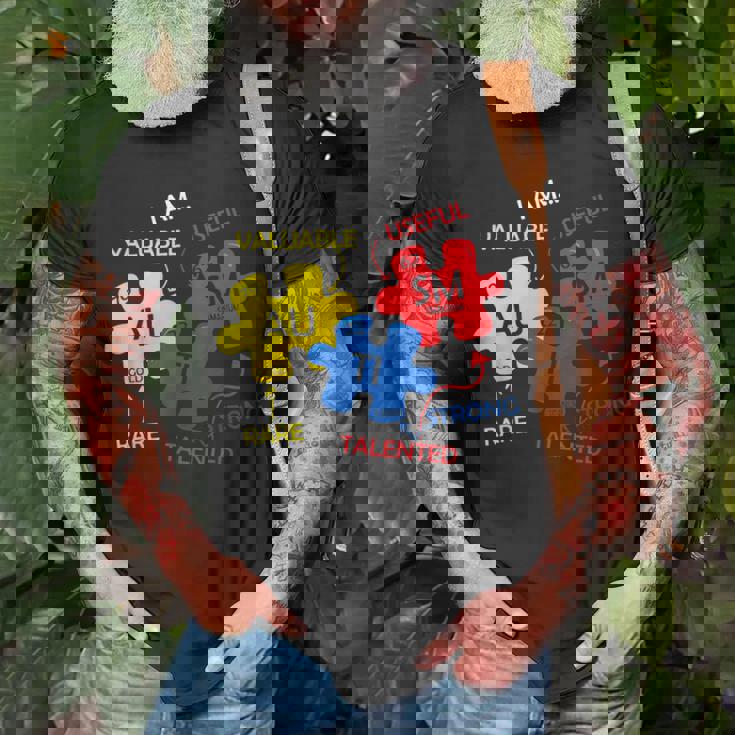 Autism Awareness Puzzle Periodic Table Elements Mom Dad T-shirt - Thegiftio