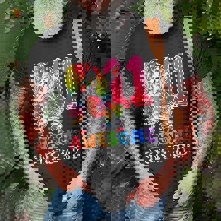 Awesome Since 2012 Dabbing Unicorn 11 Year Old Birthday Girl T-Shirt ...