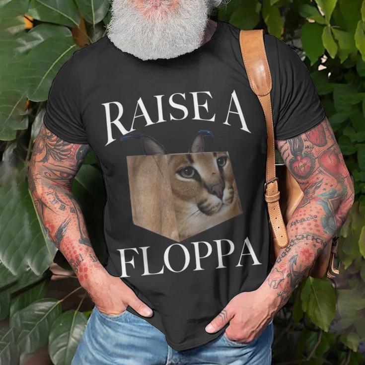 Big Floppa Caracal Cat Meme Raise A Floppa T-shirt - Thegiftio UK