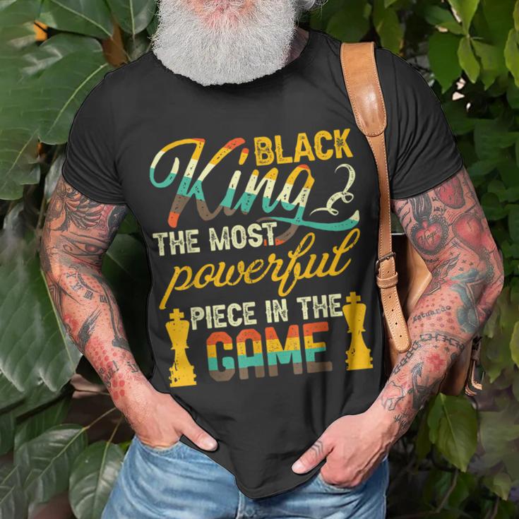 Black King The Most Powerful Piece In The Game Men Boy V5T-shirt - Seseable