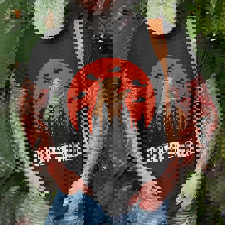 Capybara Funny Capybara Rodent Capyzilla Funny Unisex T-Shirt | Mazezy