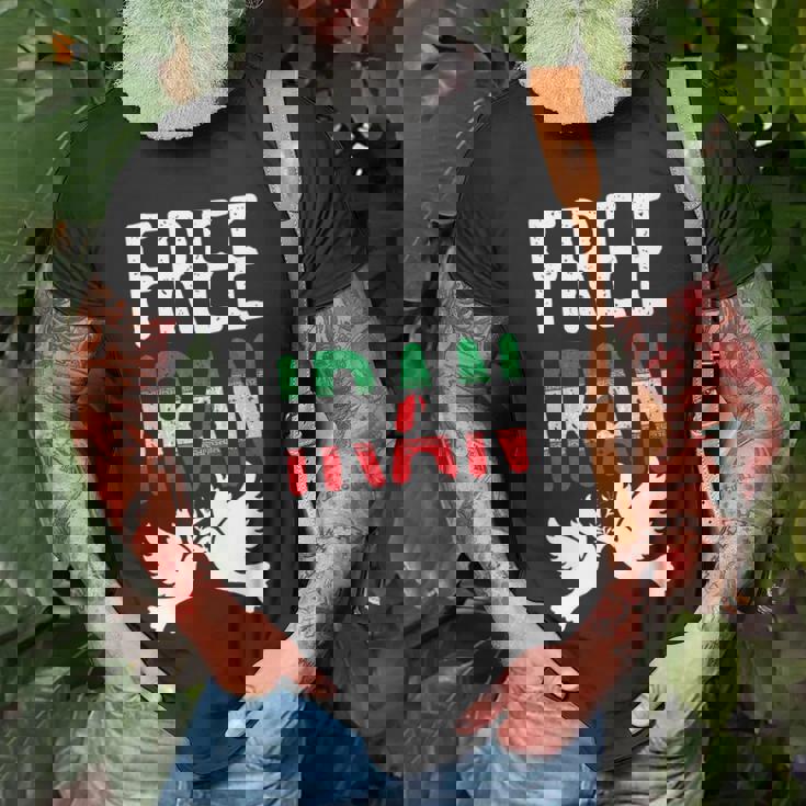 Free Iran Iran Flag Heart Azadi Persian Peace Freedom T-shirt - Thegiftio