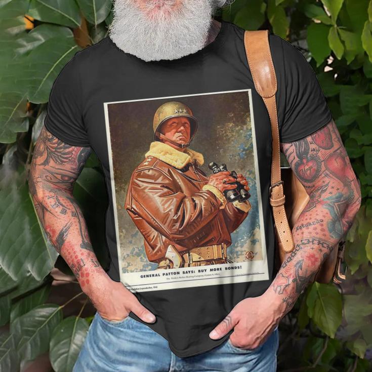 General George S Patton Ww2 Propaganda Poster Unisex T-Shirt | Mazezy