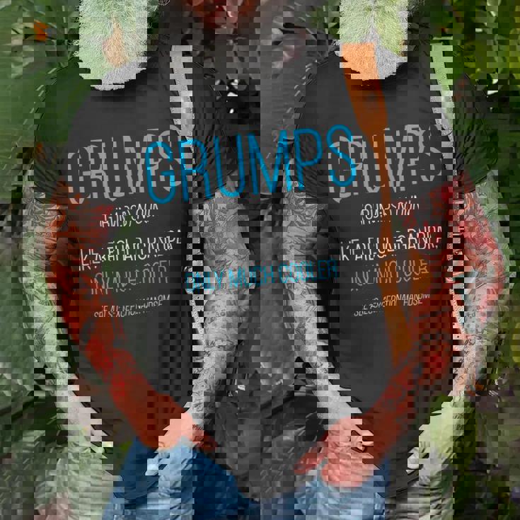 Mens Grumps Like A Regular Grandpa Definition Cooler T-Shirt - Seseable