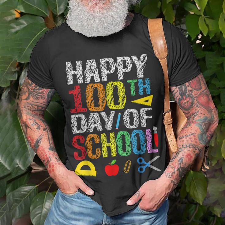 Happy 100Th Day Of School Teacher Student Kids 100 Days T-Shirt - Seseable