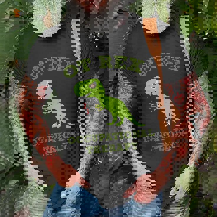 Ot Rex Occupational Therapy T-Rex Dinosaur Unisex T-Shirt | Mazezy