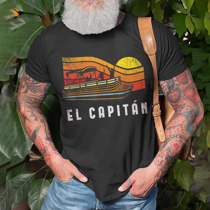 Pontoon Boat Captain El Capitan T-Shirt - Seseable