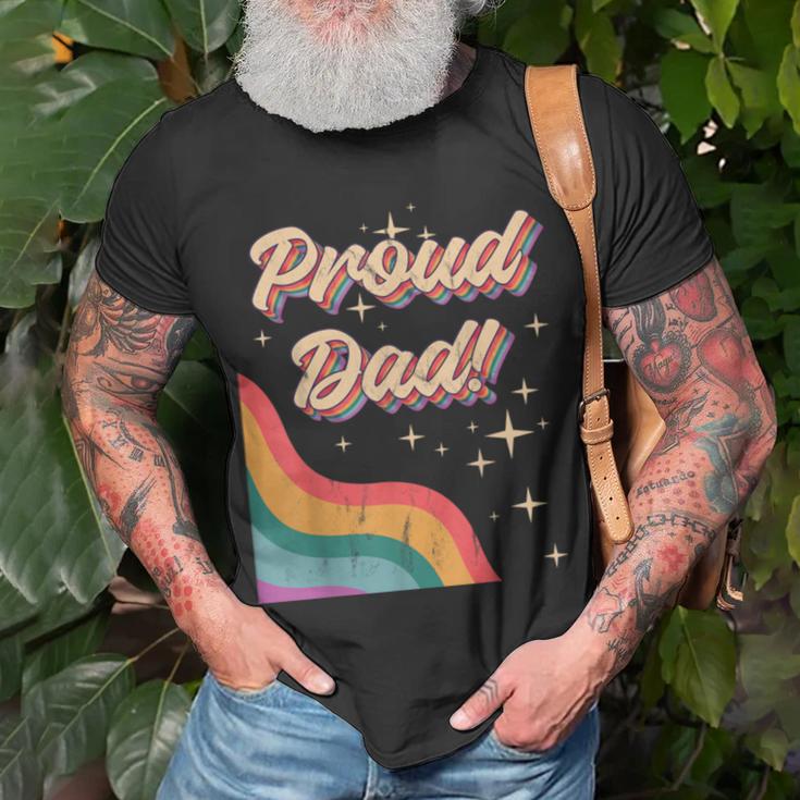 Proud Dad Lgbtq Pride Month Gay Parents Daddy Father Unisex T-Shirt ...