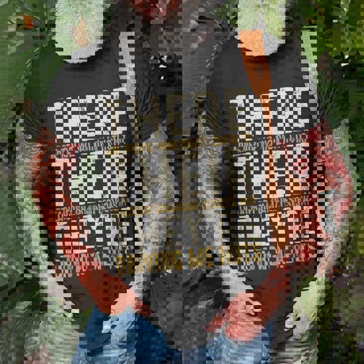 There Their Theyre English Grammar English Teacher T-shirt - Thegiftio