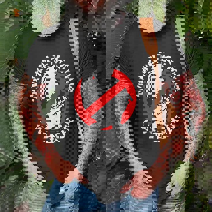 Womens Stop Animal Testing - Rights And Liberation T-shirt - Seseable