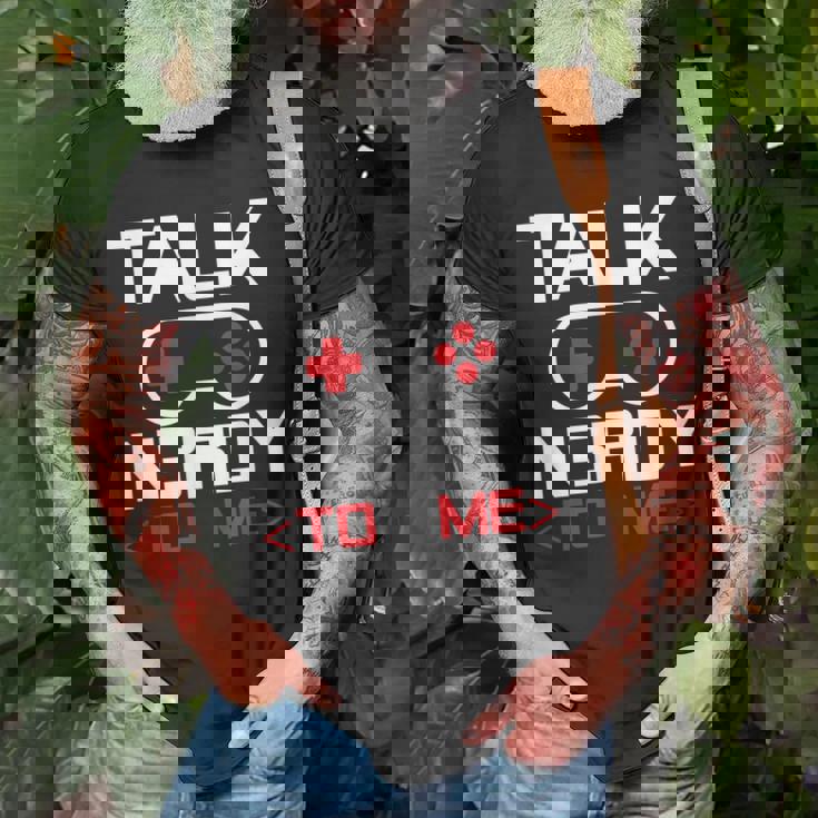 Talk Nerdy To Me - Geek Gamer Controller T-shirt - Seseable