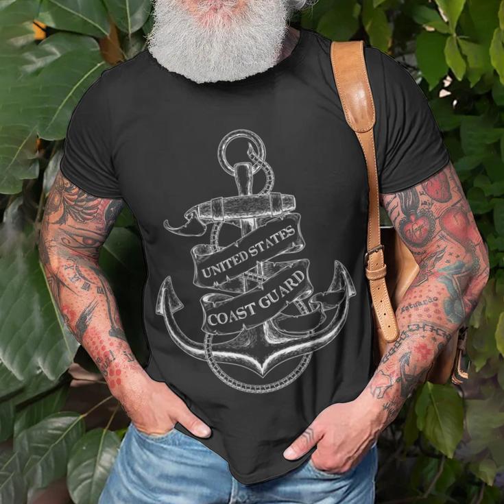 United States Coast Guard Anchor Military T-Shirt - Seseable