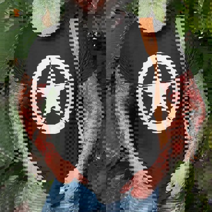 Wwii D-Day Invasion Circle Star Unisex T-Shirt | Mazezy