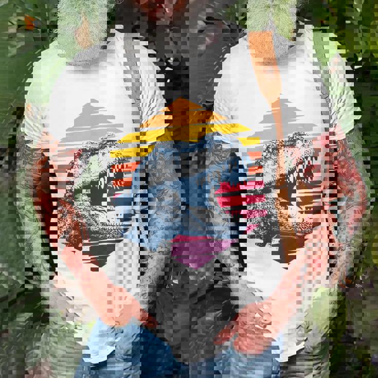 Retro Vintage T-Rex Tyrannosaurus Rex Hexagon Dinosaurus Unisex T-Shirt ...