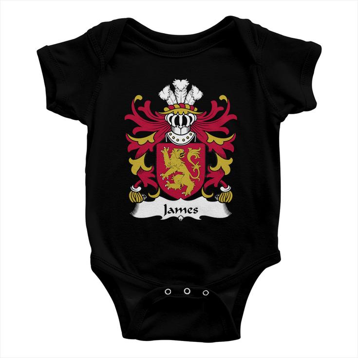 James Family Crest Welsh Family Crests Baby Onesie | Thegiftio